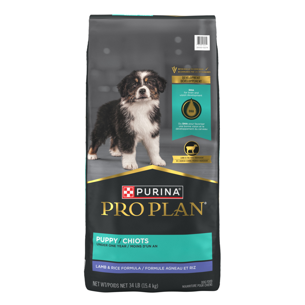 Purina Pro Plan Puppy Lamb & Rice Formula Dry Dog Food - 34 lb Bag ...